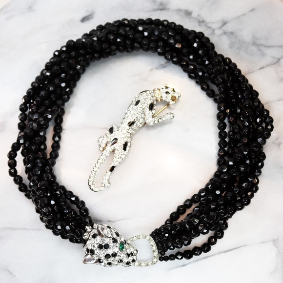 Kenneth Jay Lane | Jewelry | Vintage Kenneth Lane Bookpiece Leopard ...